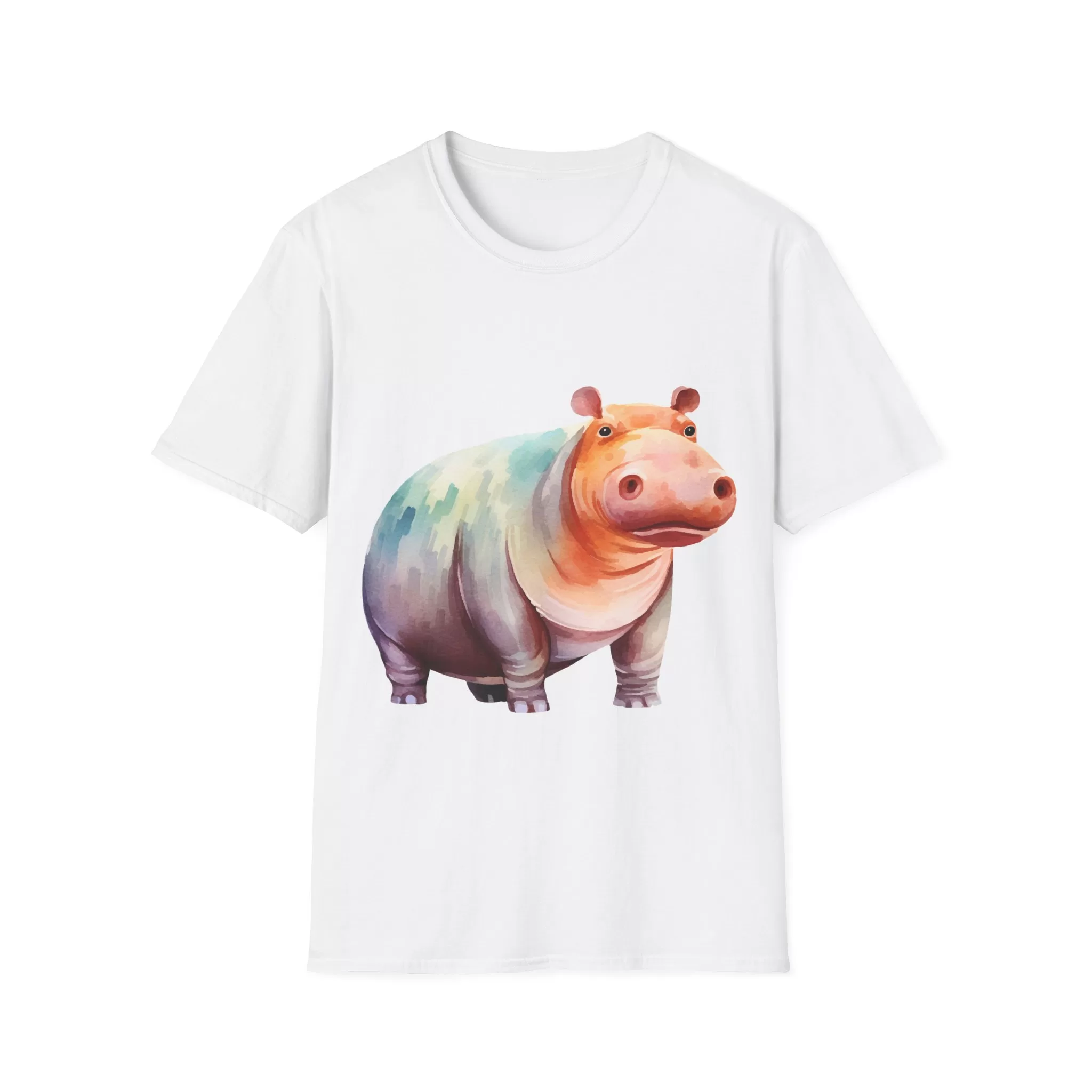 Cute Hippo T-Shirt - Indigo Dragon